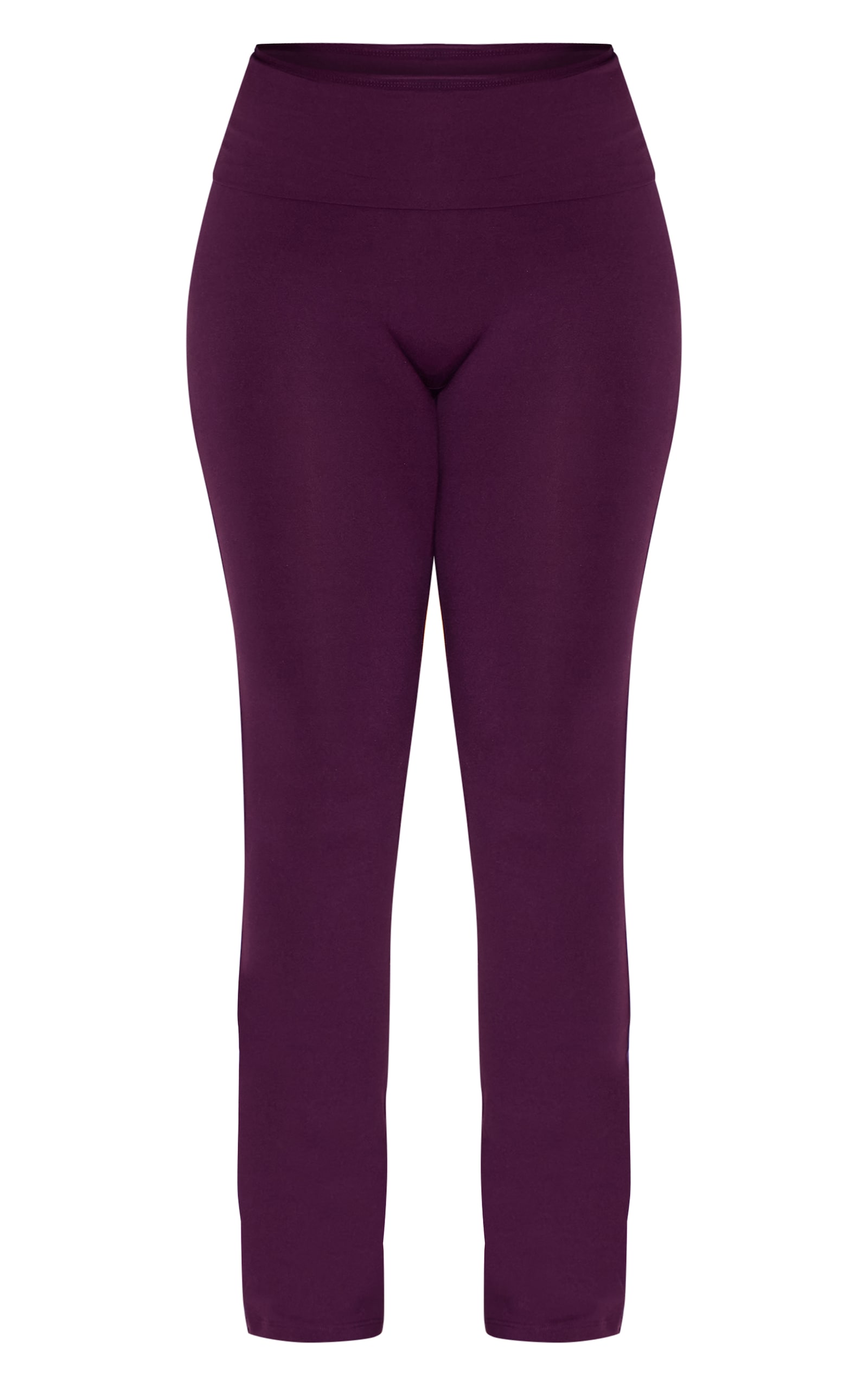 Shape Plum Stretch Sculpted Foldover Waist Trousers | Shape | PLT