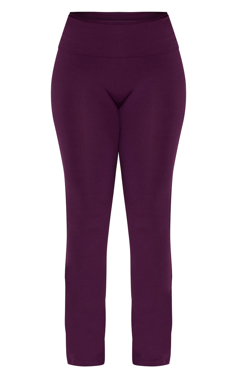 Shape Plum Stretch Sculpted Foldover Waist Trousers | Shape | PLT