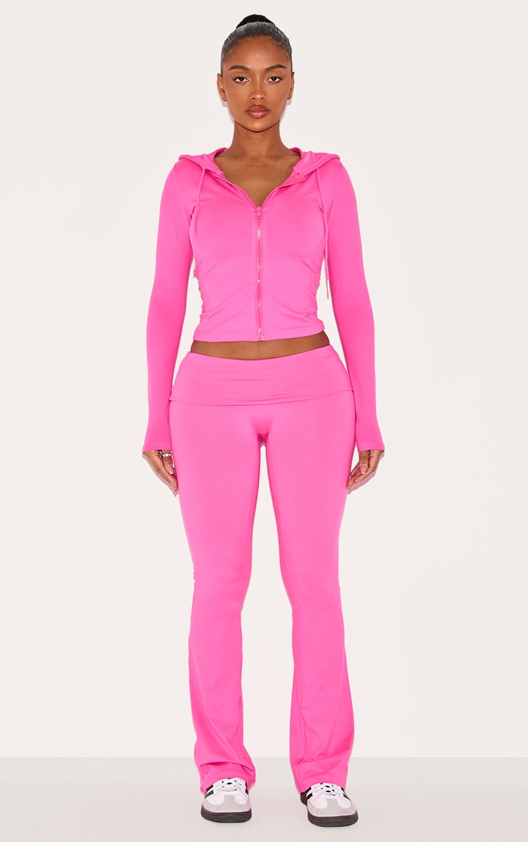 Shape Hot Pink Sculpted Foldover Waist Flare Pants | Shape ...