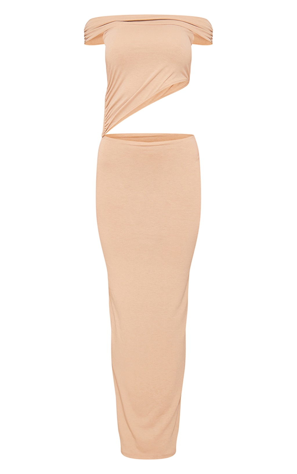 Stone Soft Touch Bardot Cut Out Maxi Dress | Dresses | PLT