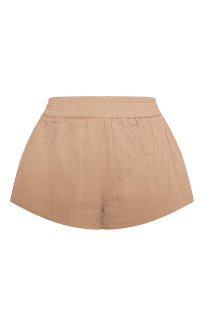 Stone Soft Crinkle Cotton Floaty Beach Shorts | Swimwear | PLT USA