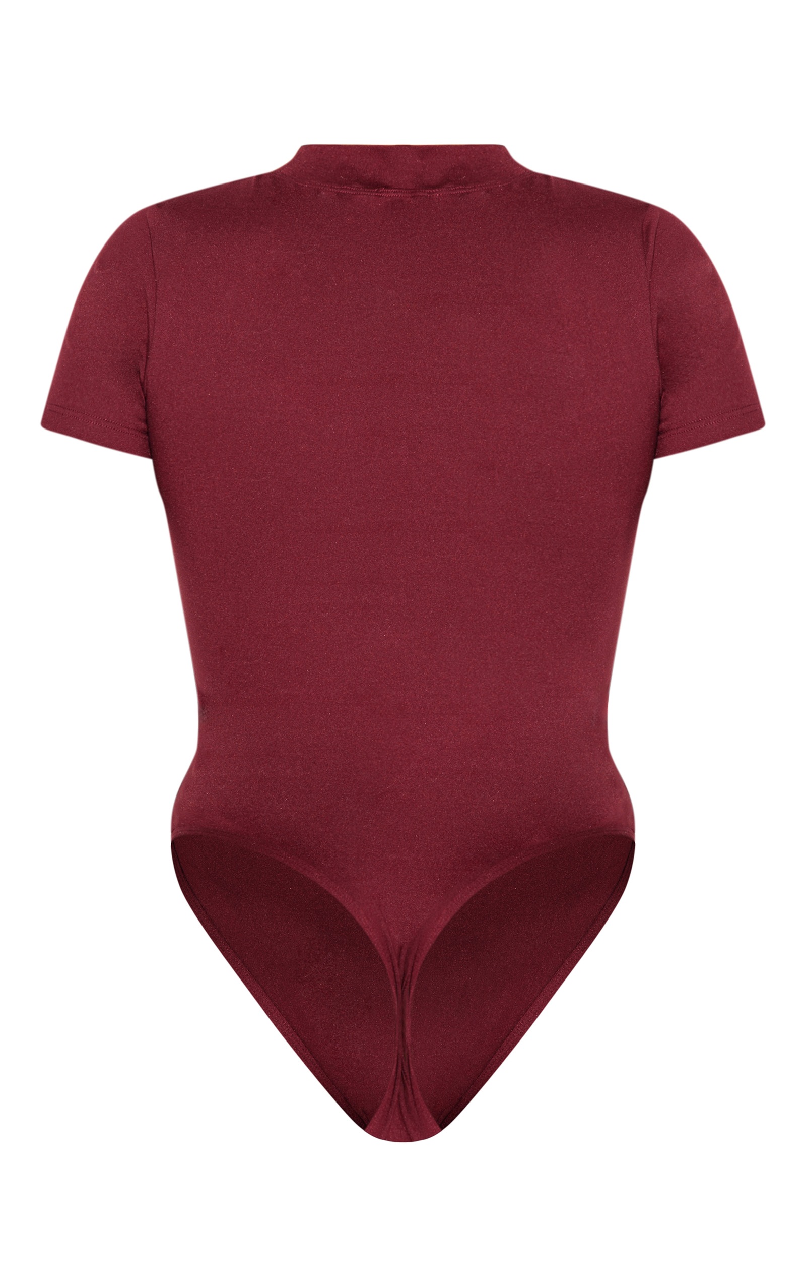 Shape Burgundy Sculpted Short Sleeve Bodysuit | Shape | PLT