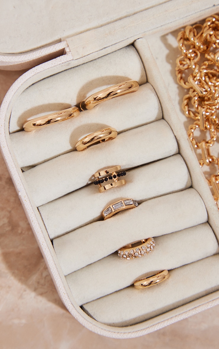 Gold Simple Hoop & Assorted Cuff Mulitpack | PrettyLittleThing USA