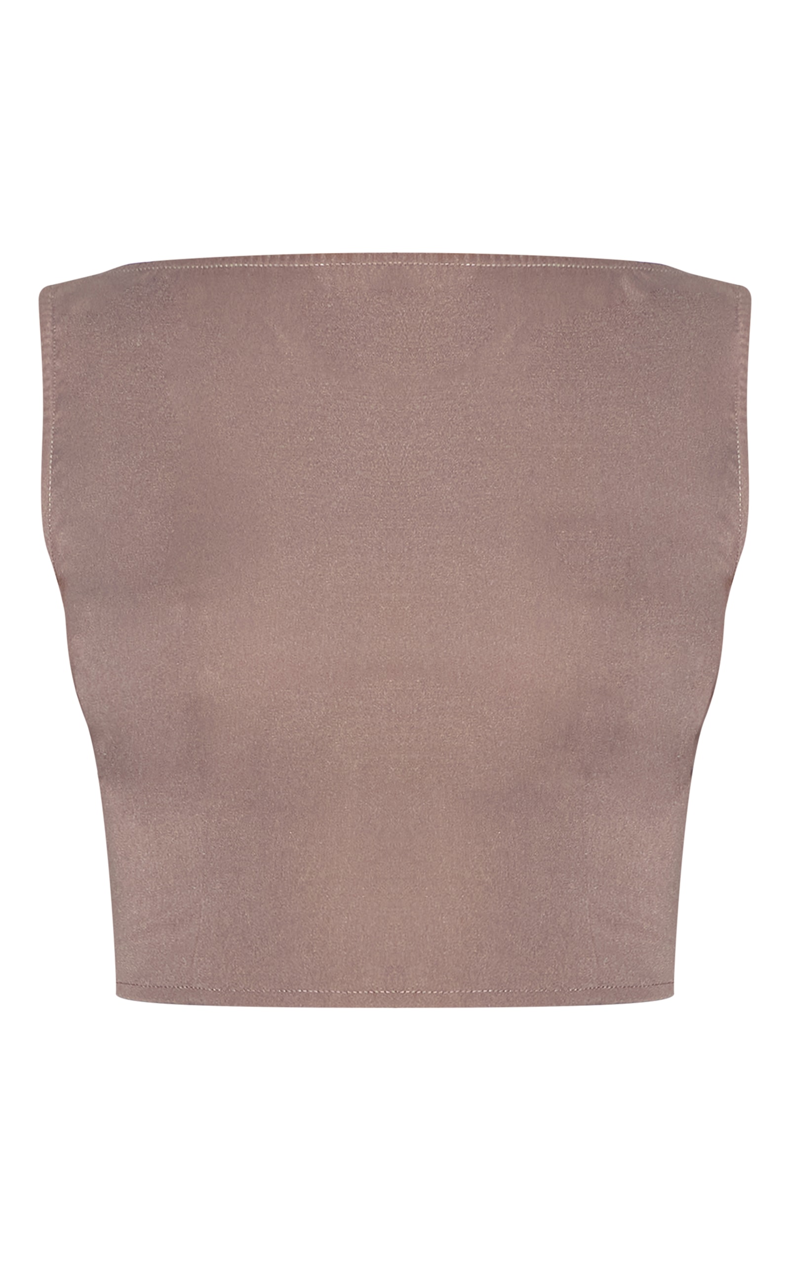 Mushroom Scoop Back Crop Top | Co-ords | PrettyLittleThing USA