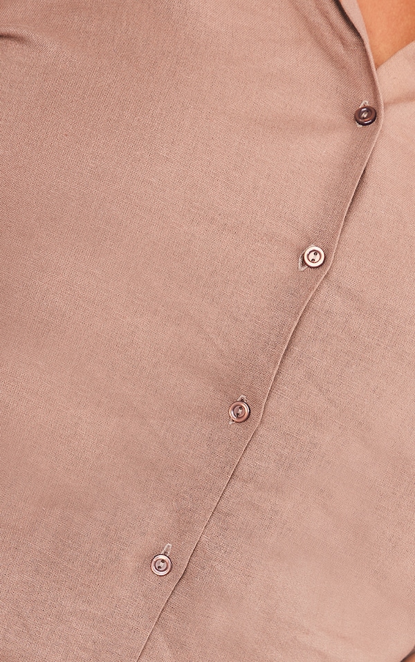 Plus Mocha Button Up Shirt Dress | Plus Size | PLT