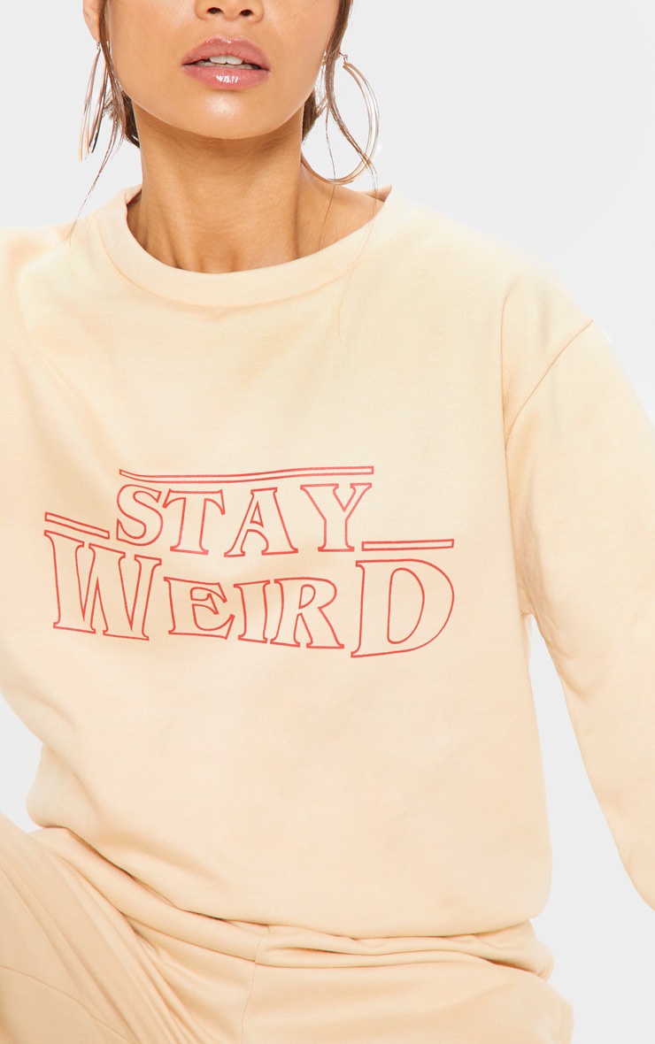 Sand Stay Weird Slogan Sweater | Tops | PrettyLittleThing