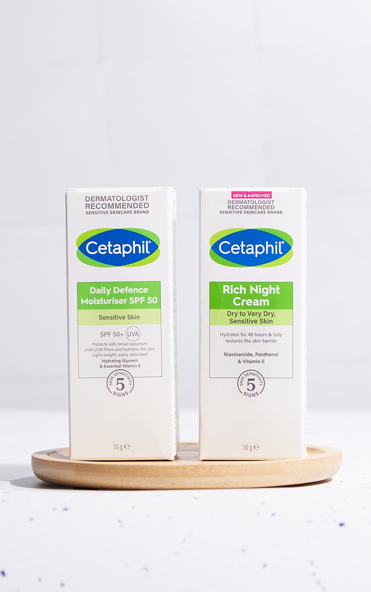 Cetaphil Sensitive Skin SPF50 Moisture Bundle | PrettyLittleThing