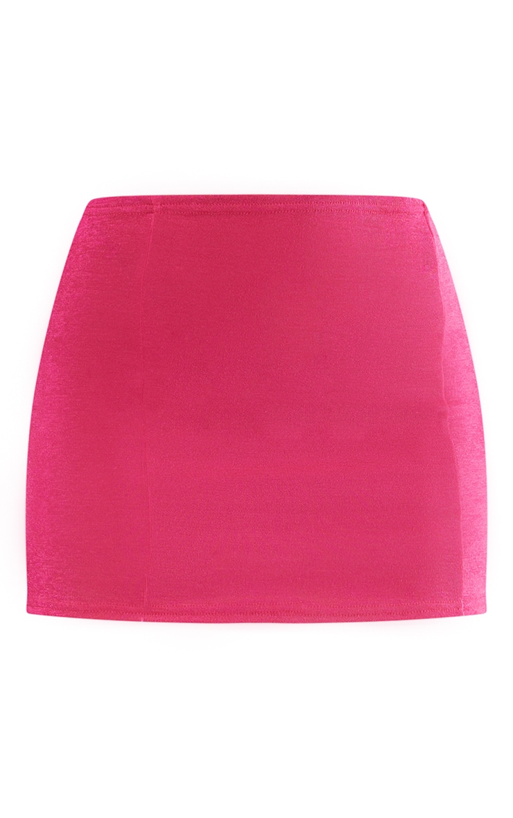 Hot Pink Seam Detail Micro Mini Skirt | Co-ords | PLT USA