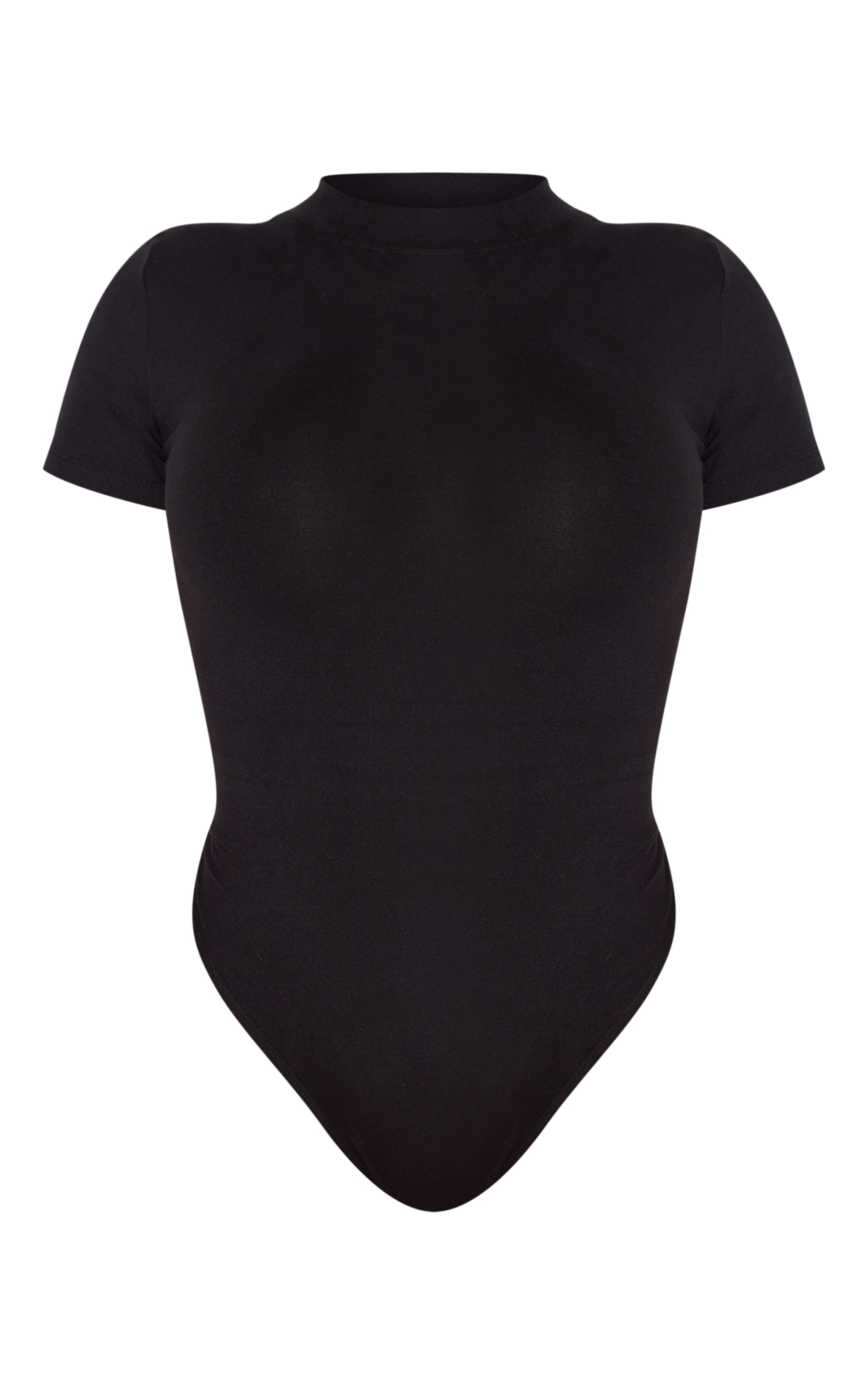 Shape Black Sculpted Short Sleeve Bodysuit Shape Prettylittlething Usa