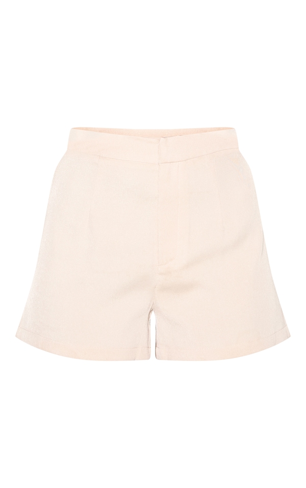 Cream Tailored High Waist Shorts | Co-ords | PrettyLittleThing USA