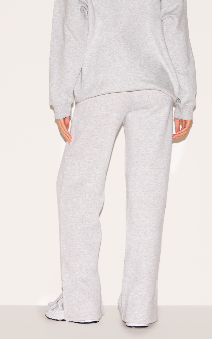 Ash Grey Flared Split Hem Sweatpants | Athleisure | PrettyLittleThing USA