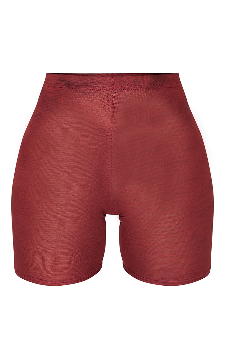 Chocolate Mesh Layer Cycle Shorts | Shorts | PrettyLittleThing