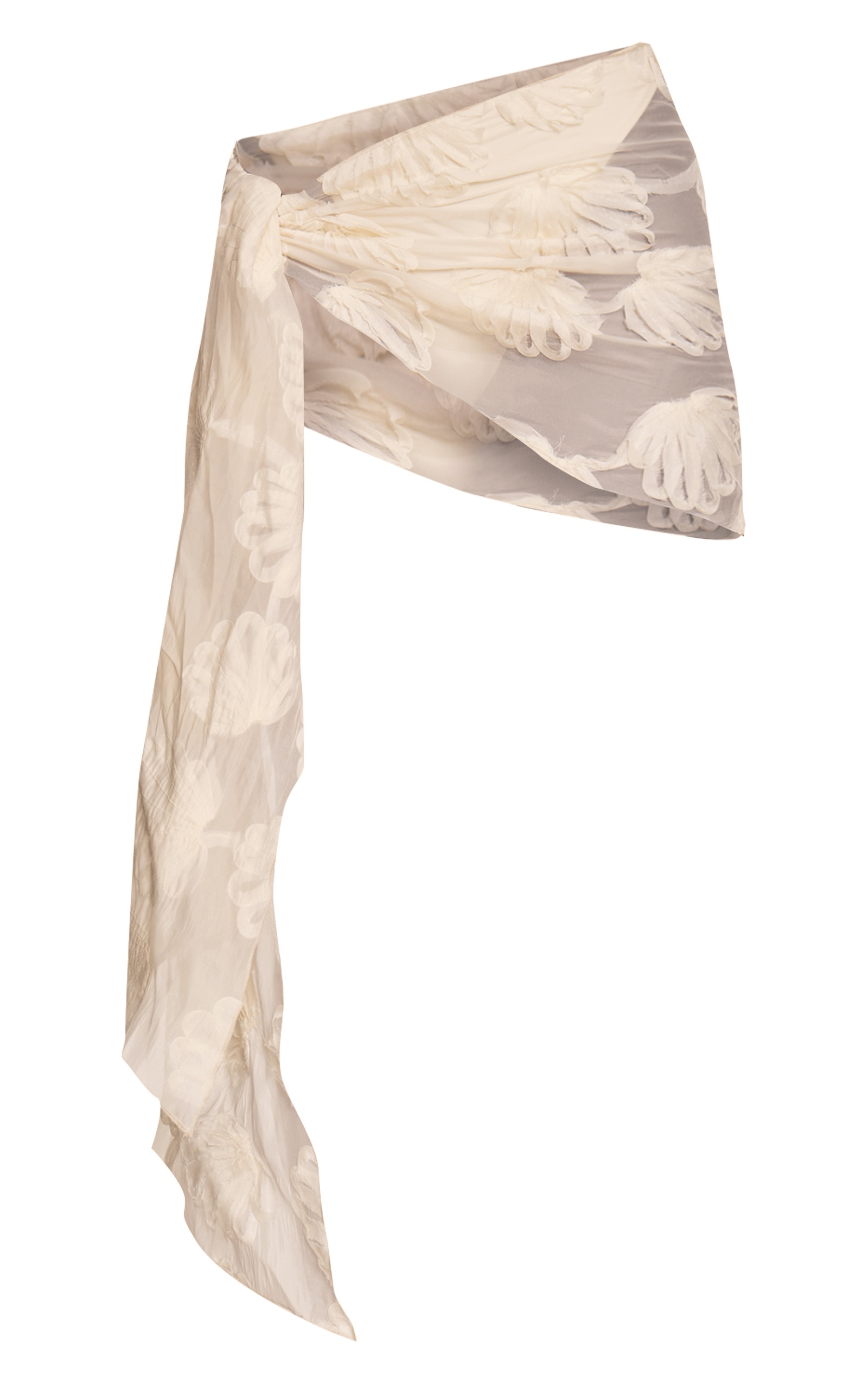 Cream Shell Applique Mini Sarong | Swimwear | PLT