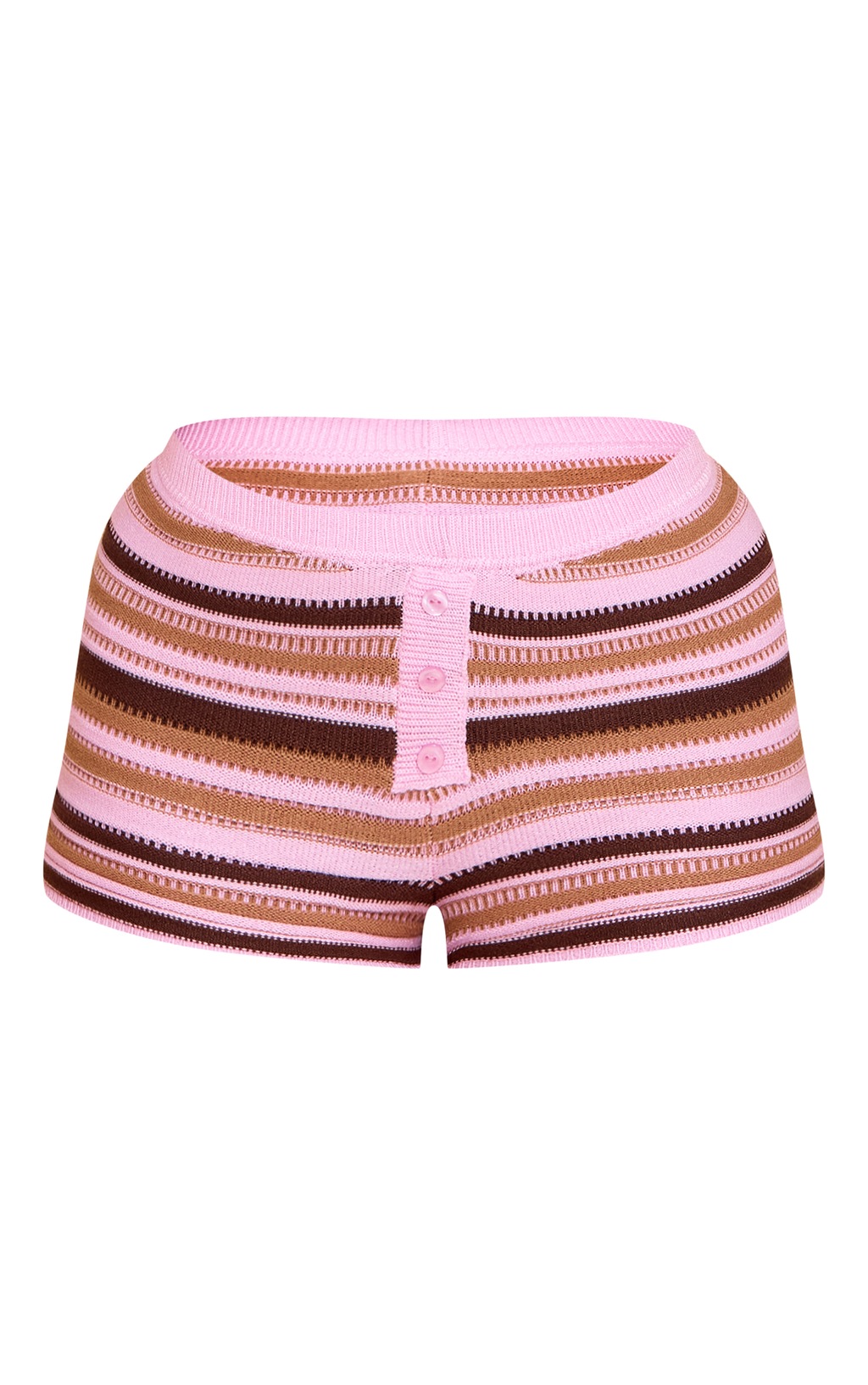 Shape Pink Knitted Stripped Boxer Shorts | Shape | PLT