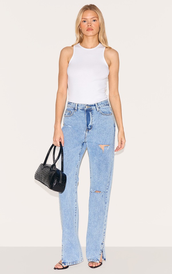 Women's Ripped Jeans | Distressed Jeans | PrettyLittleThing AUS