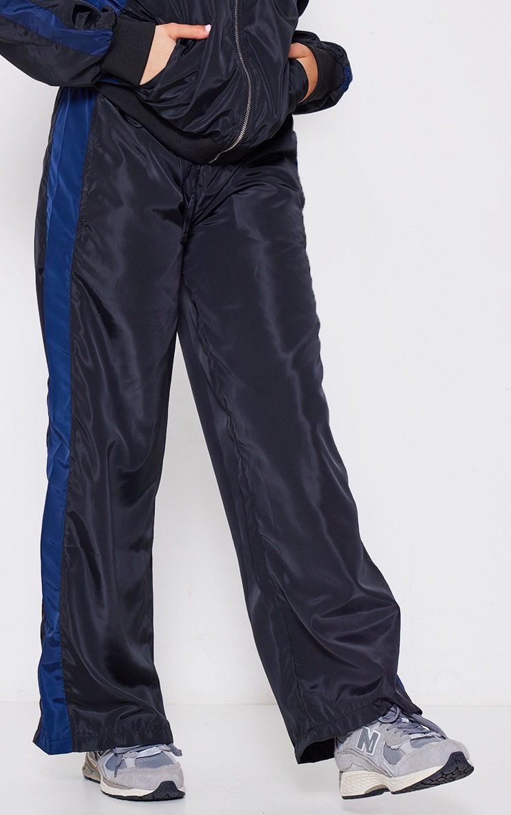 PLT SPORT Navy Shell Panel Tracksuit Joggers | Athleisure | PLT