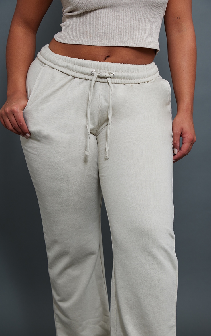 Shape Stone Fold Waistband Wide Leg Joggers | PrettyLittleThing