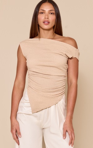 Tall Stone Textured Slouchy Dip Hem Top | Tall | PLT USA