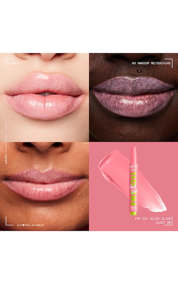 NYX PMU Fat Oil Slick Click Lip Balm Clout | Beauty | PLT