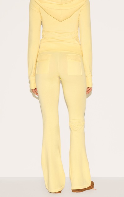 Butter Yellow Low Rise Skinny Flare Pants | Co-ords | PLT AUS