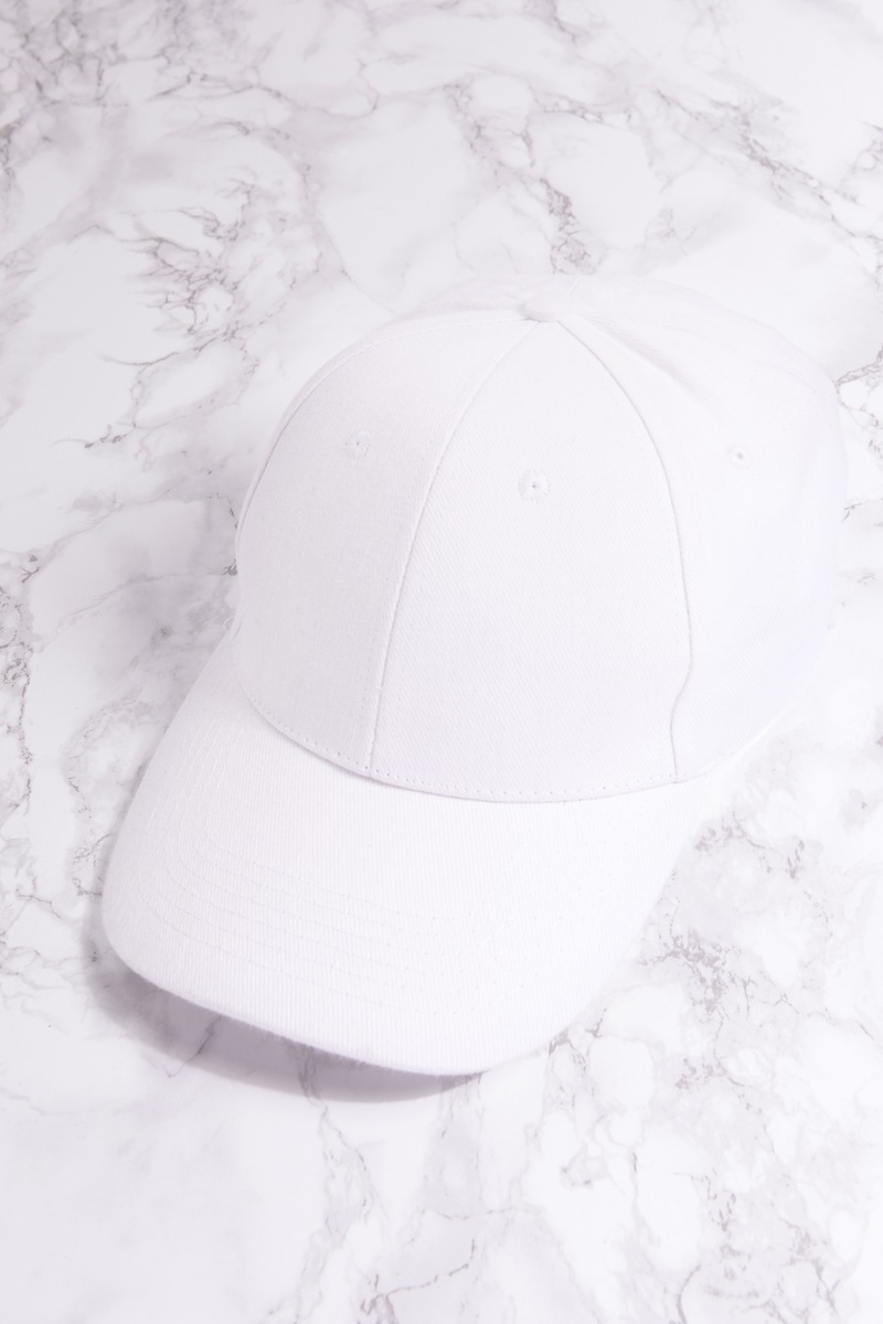 White Woven Baseball Cap | Accessories | PLT