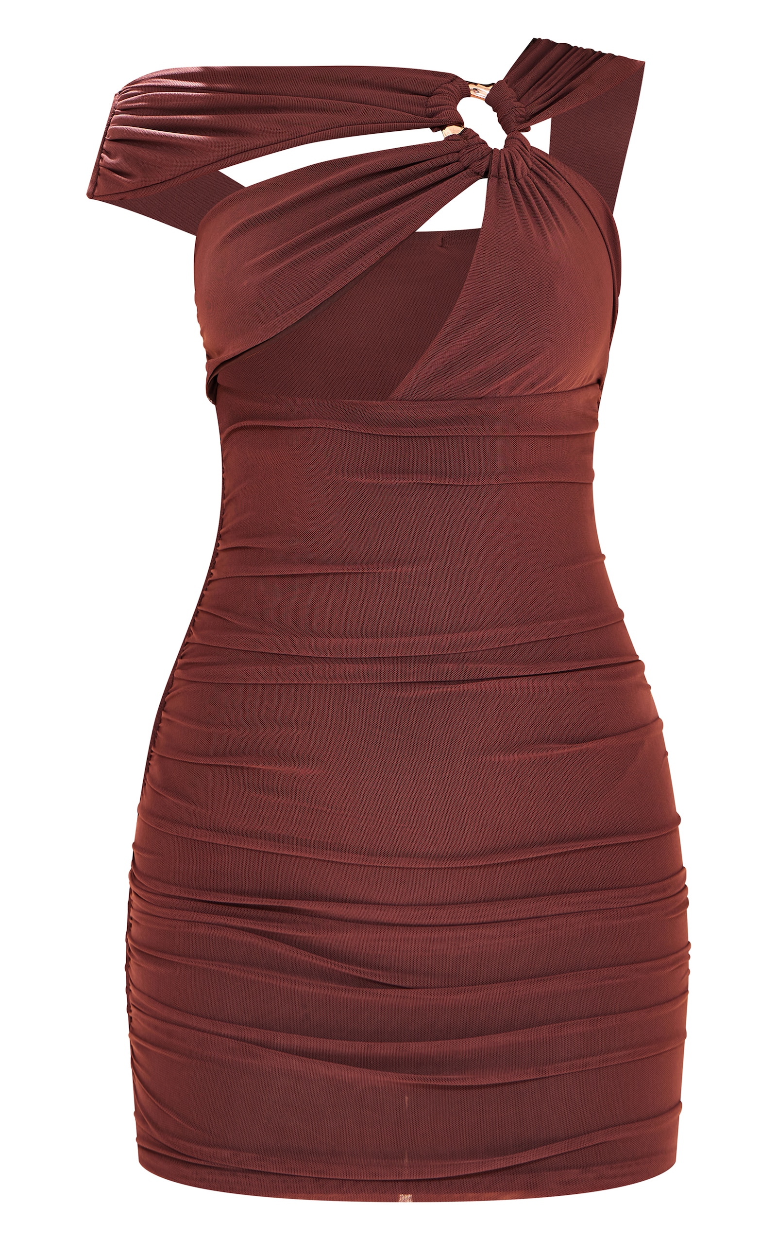 Premium Chocolate Lined Mesh Ring Bodycon Dress | Dresses ...