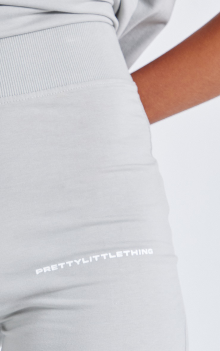 PLT Pale Grey Printed Flared Trousers | Co-ords | PLT