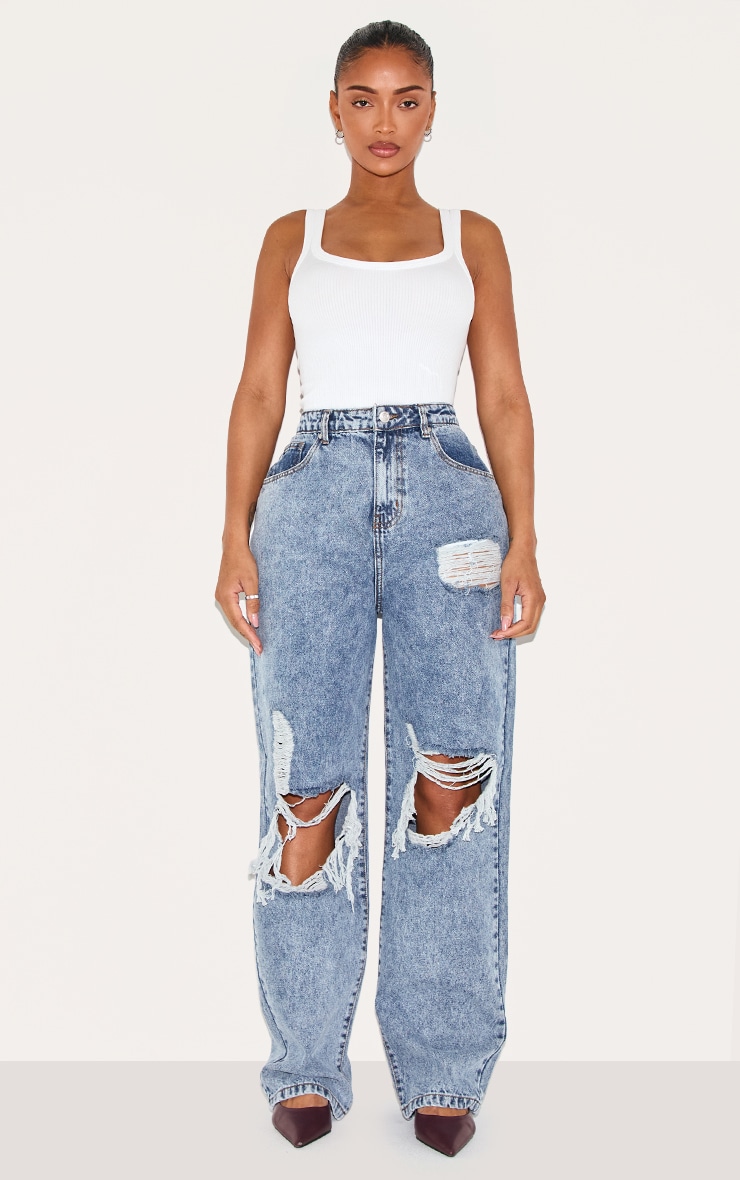 Women's Ripped Jeans | Distressed Jeans | PrettyLittleThing