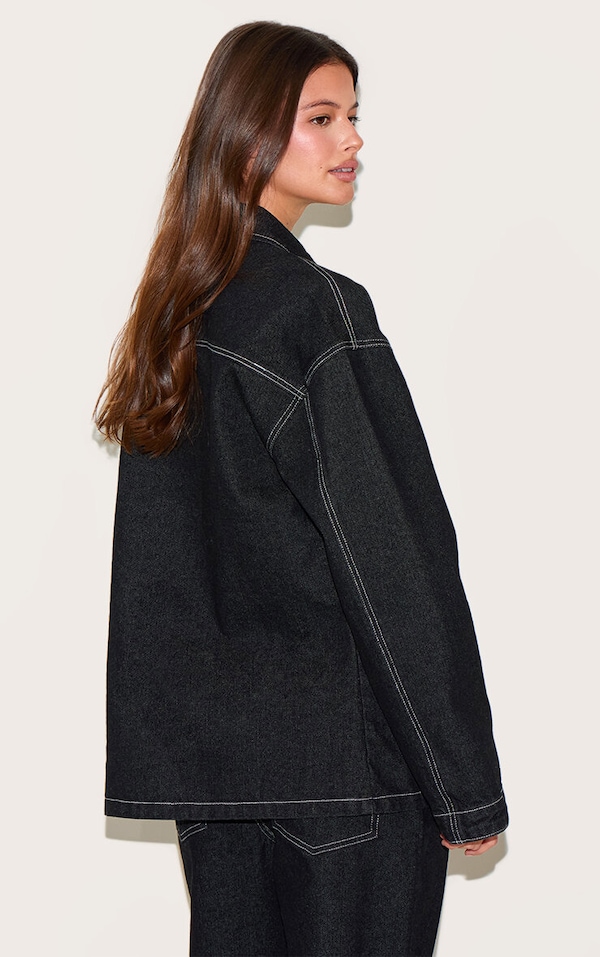 Raw Indigo Pocket Detail Washed Denim Shirt | Denim | PrettyLittleThing USA