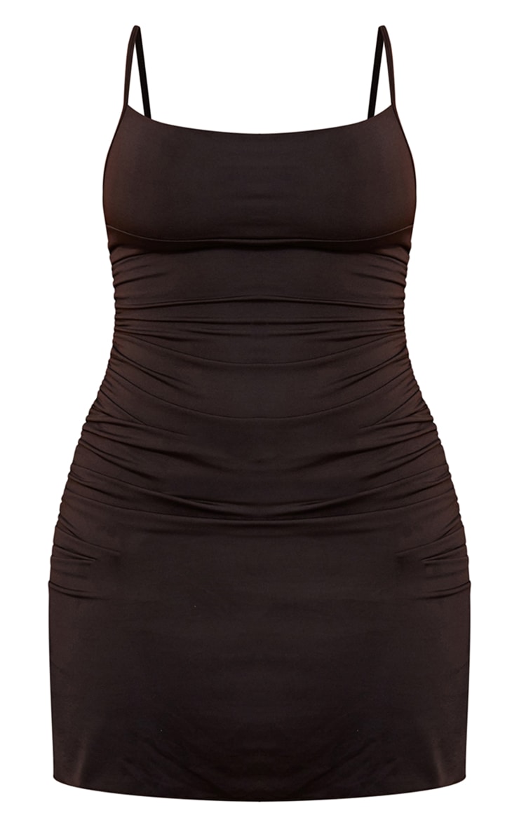 Shape Black Slinky Bust Panel Ruched Bodycon Dress | Shape | PLT AUS