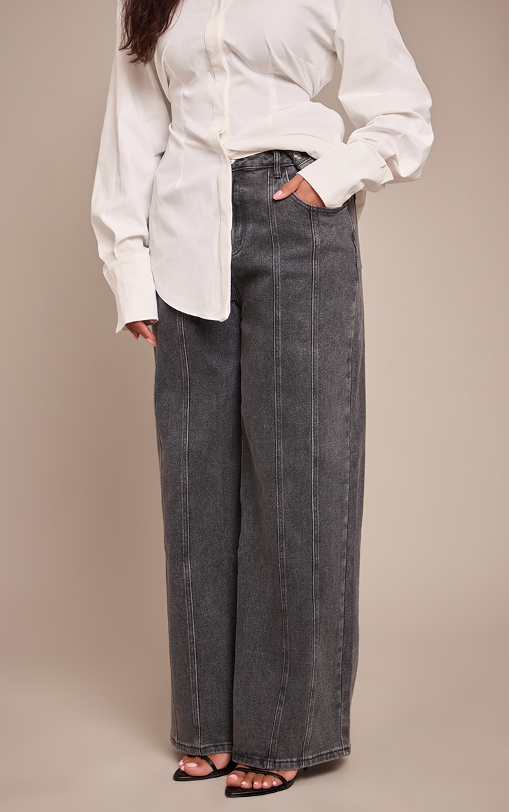 Shape Charcoal Stretch Denim Adjustable Jeans | Shape | PLT CA