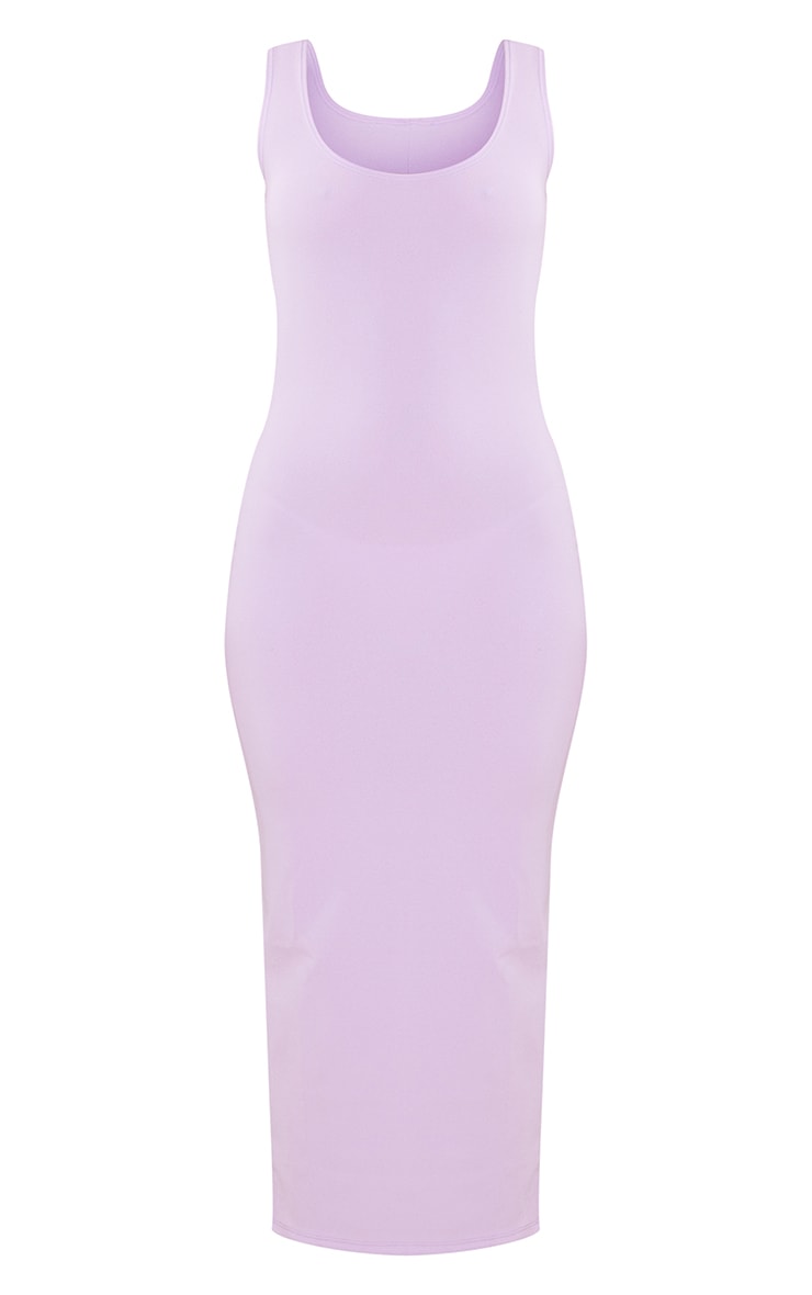 Lilac Square Neck Midaxi Dress | Dresses | PLT KSA