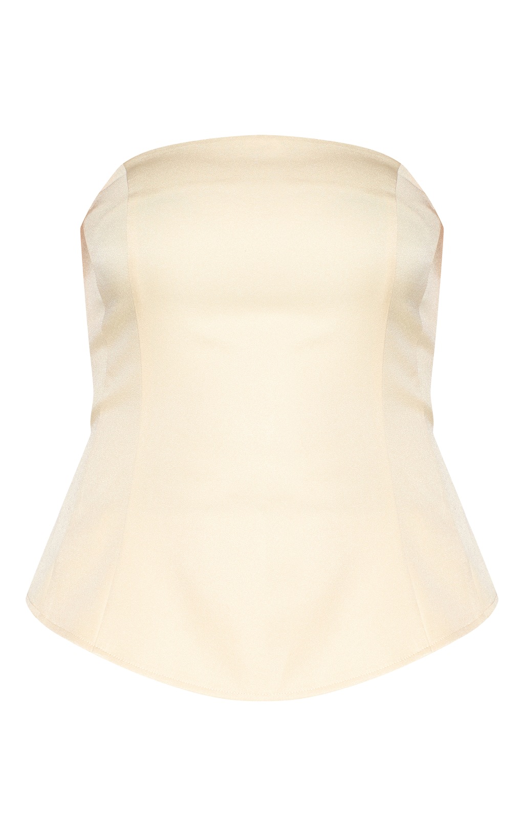 Plus Lemon Peplum Bandeau | Plus Size | PLT USA