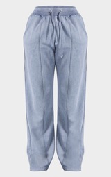 Shape Light Grey Sweat Seam Wide Leg Sweatpants | PrettyLittleThing USA