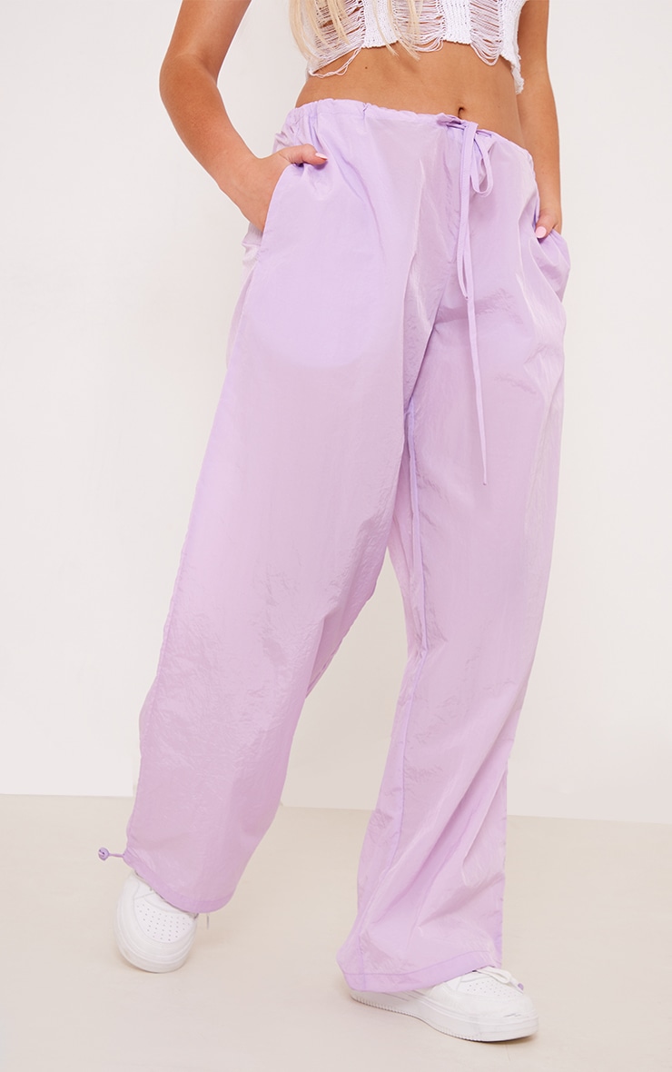 Lilac Lightweight Parachute Toggle Cargo'S | PrettyLittleThing USA