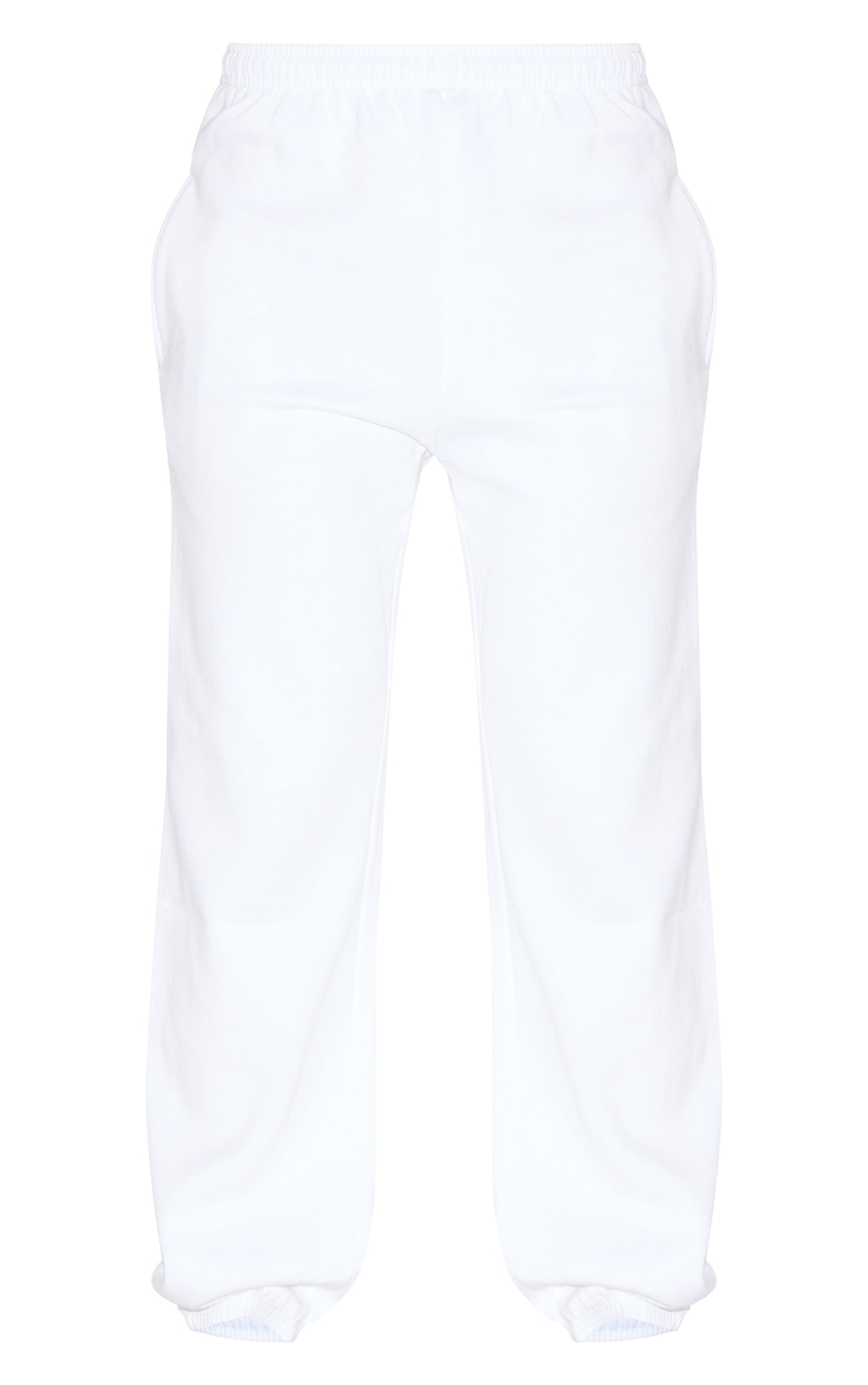 Tall White Ultimate Sweat Cuff Ankle Joggers | Tall | PLT