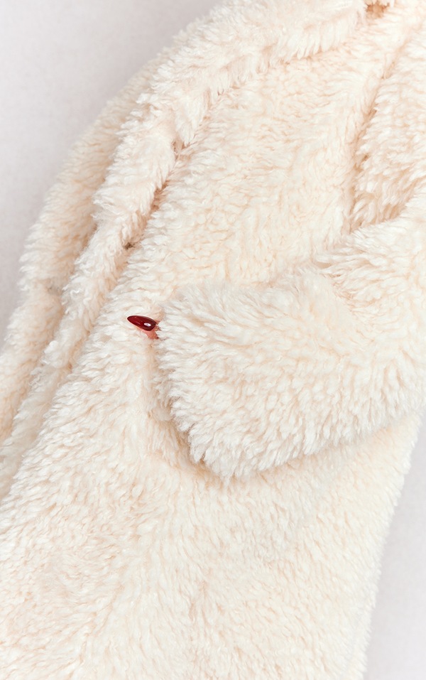 Petite Cream Shaggy Faux Fur Longline Coat | PrettyLittleThing AUS