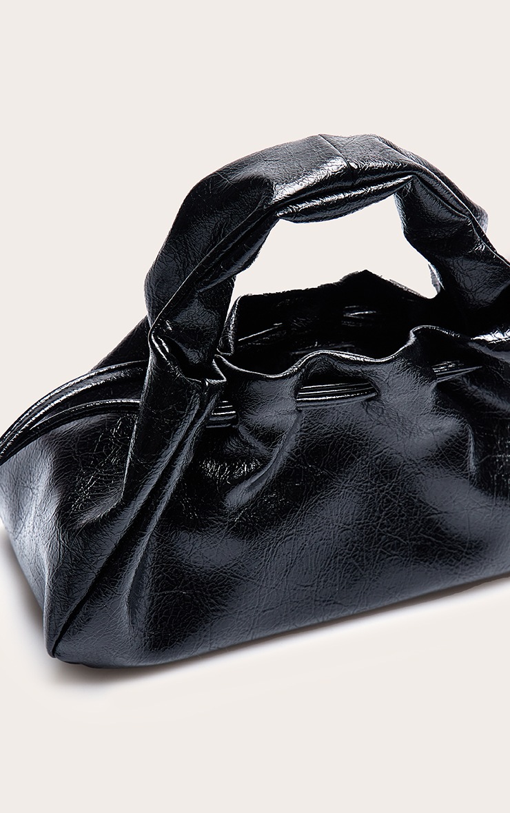 Black PU Drawstring Mini Bag | Accessories | PLT