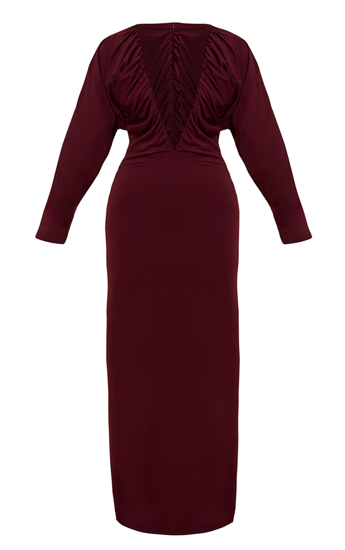 PLT Label Mulberry Plunge Batwing Maxi Dress | Dresses | PLT