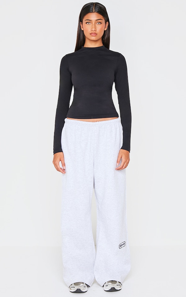 Ash Grey Thin Waistband Drop Crotch Sweatpants | Sweat ...