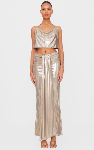 Gold Skirts | PrettyLittleThing