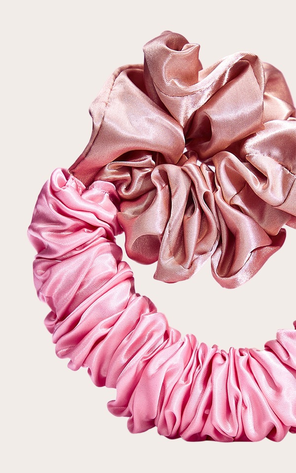 Brushworks Pink Heatless Curling Scrunchie | Beauty | PrettyLittleThing