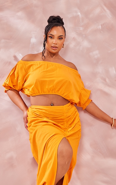 Bardot tops plus size | PrettyLittleThing