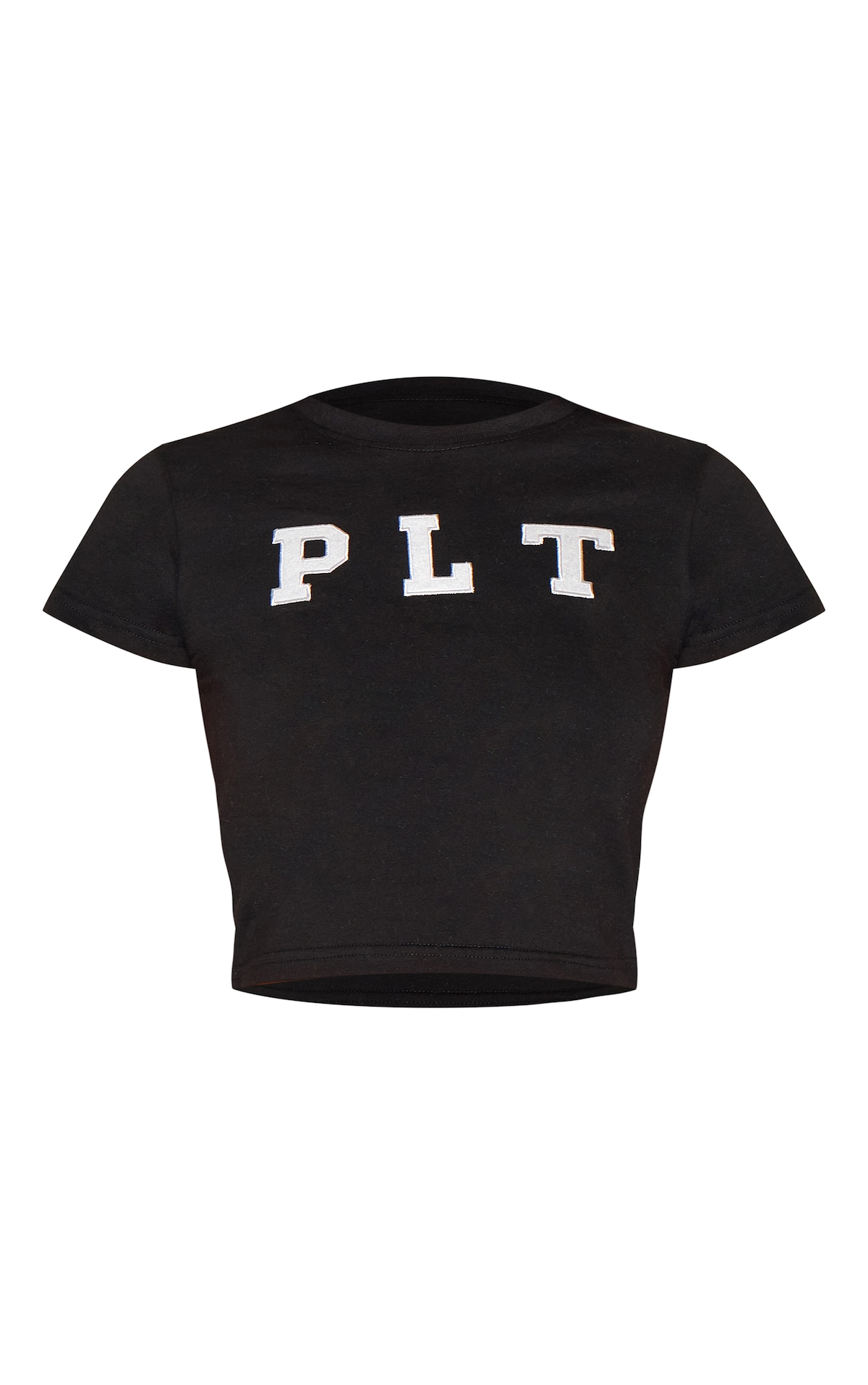 PRETTYLITTLETHING Black Fitted T Shirt | Athleisure | PLT