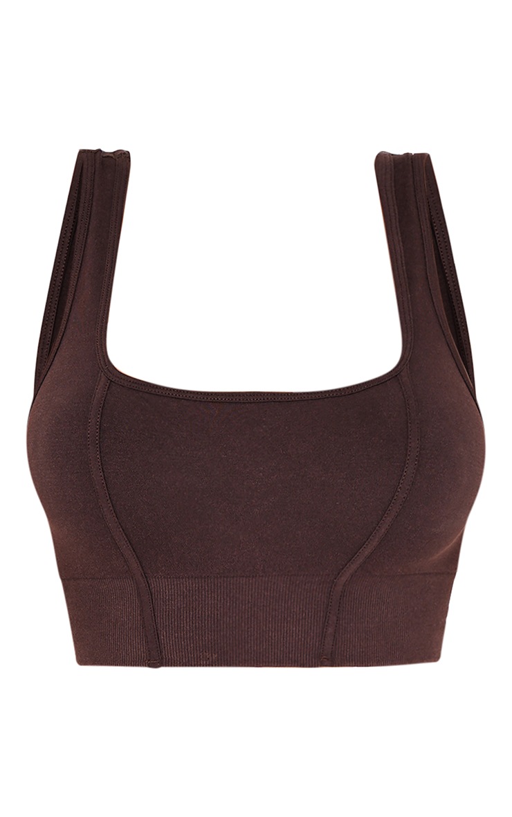 Shape Chocolate Sculpt Active Cupped Long Line Bra | Shape | PLT USA