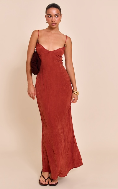 Rust dresses | PrettyLittleThing