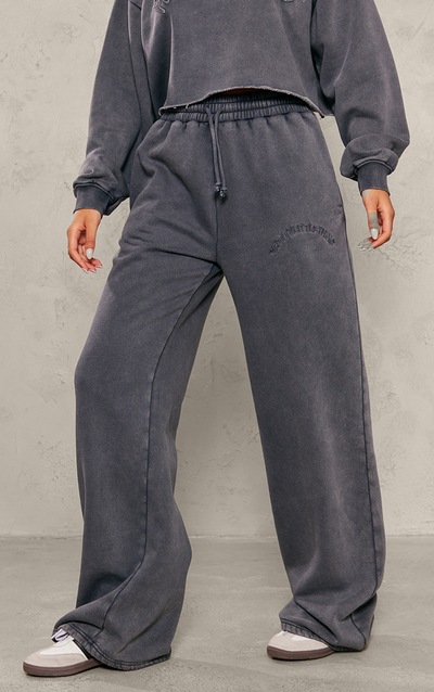 PLT Tall Charcoal Blue Extreme Drawstring Joggers | Tall ...