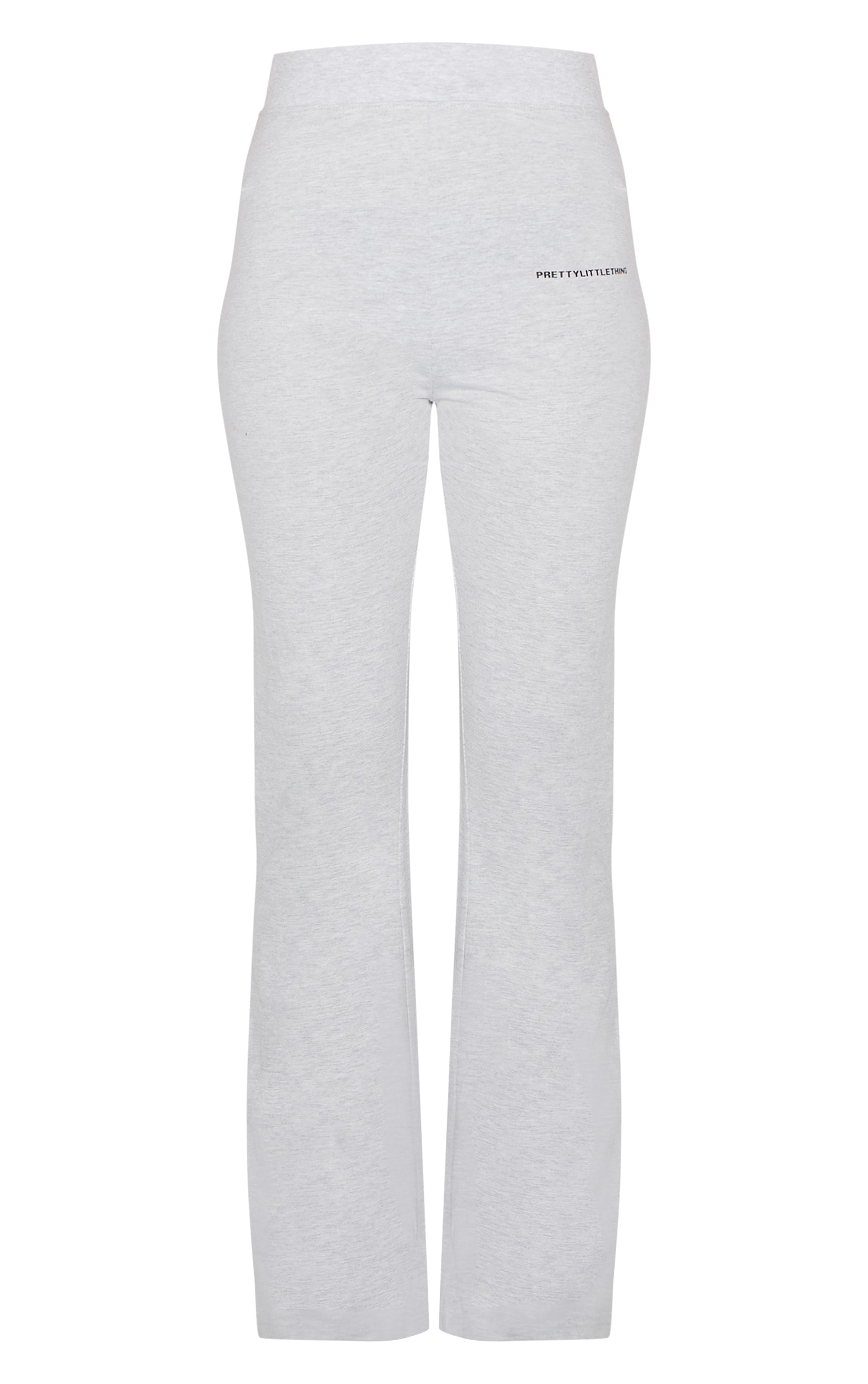 PRETTYLITTLETHING Ash Grey Print Flared Trouser | Co-ords ...