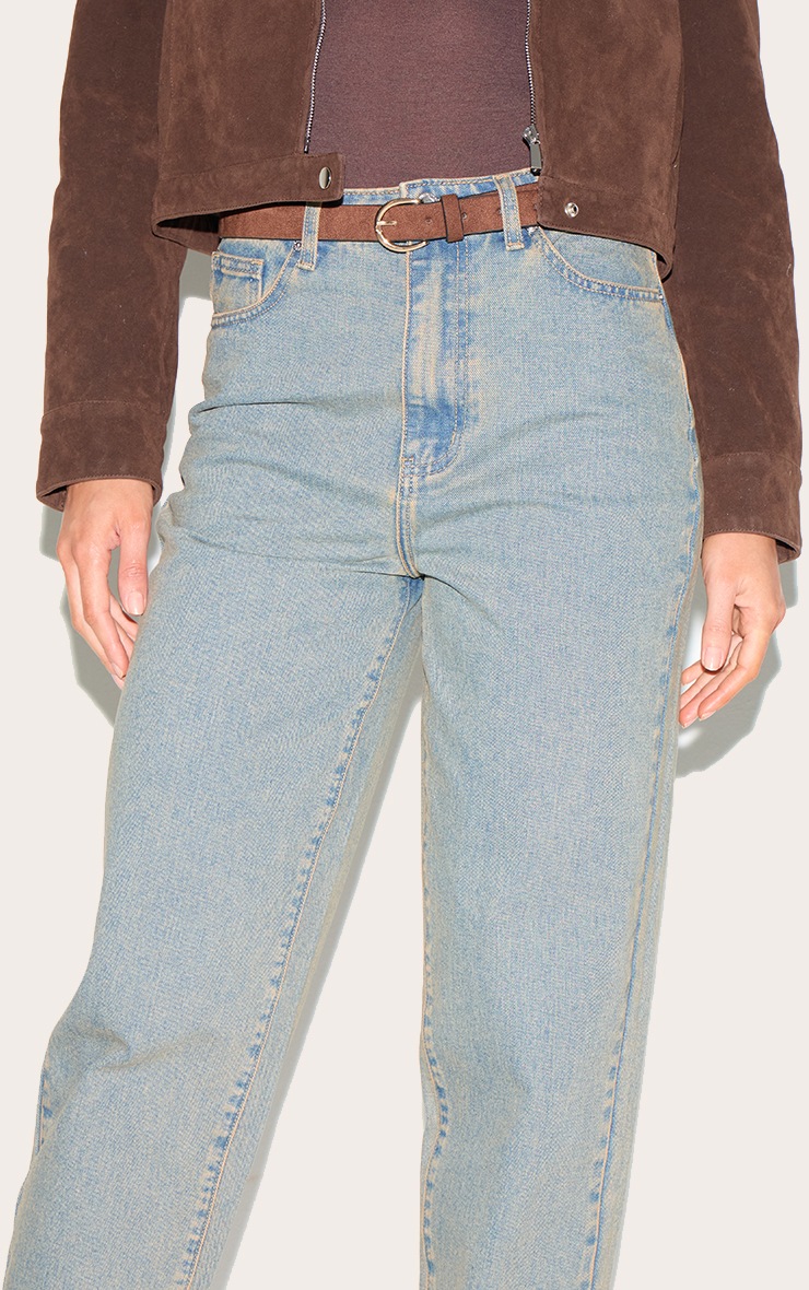 Tall Vintage Wash High Waist Mom Jeans | Tall | PrettyLittleThing