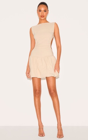 Stone Stretch Woven Cut Out Backless Shift Dress | Dresses ...